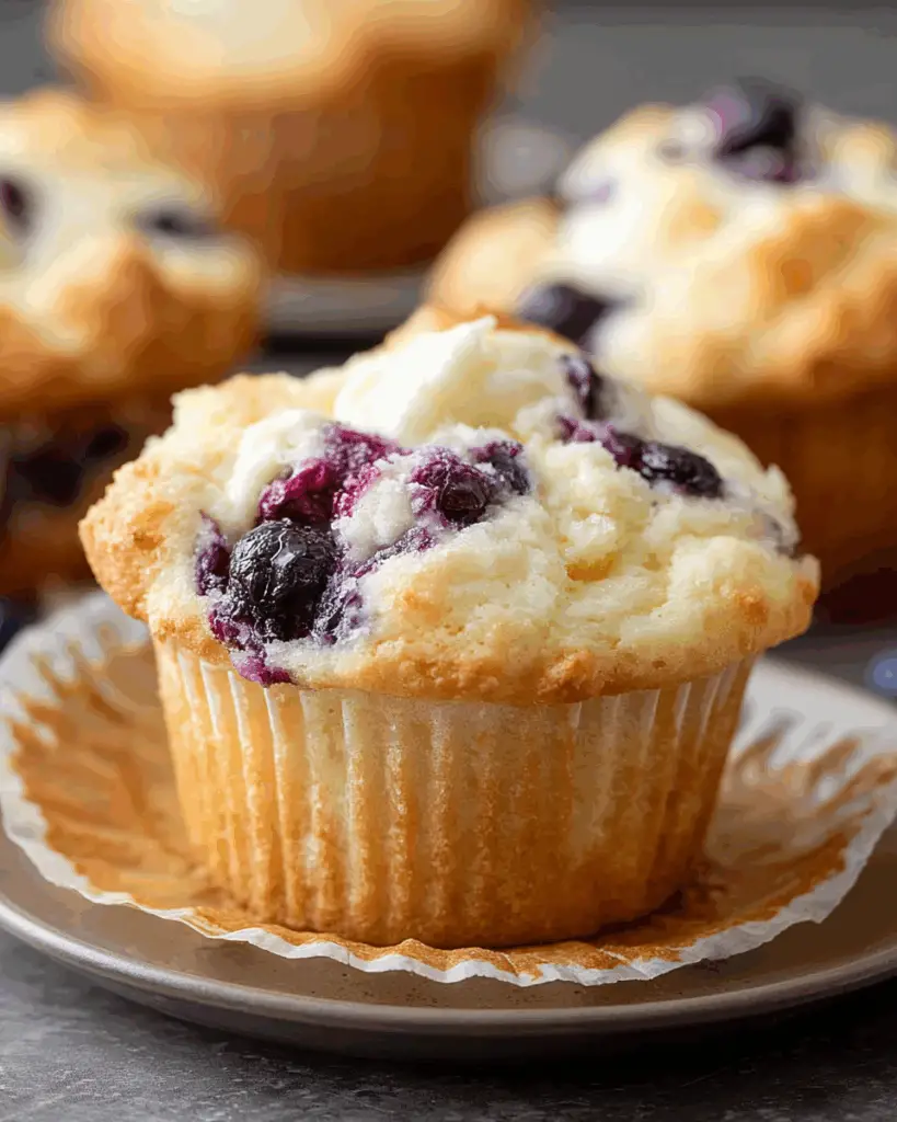 Huckleberry Cream Cheese Muffins